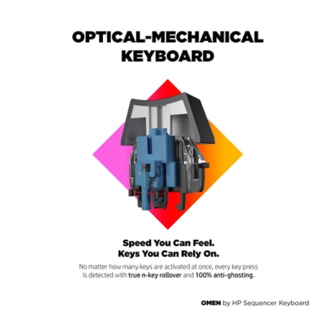 HP OMEN Sequencer Optical – Mechanical Gaming Keyboard - Optimus Computers